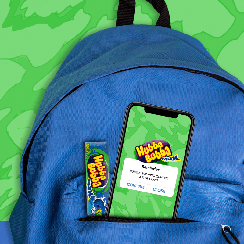 HUBBA BUBBA Max Sour Blue Raspberry Bubble Gum, 5 Piece Pack | HUBBA BUBBA