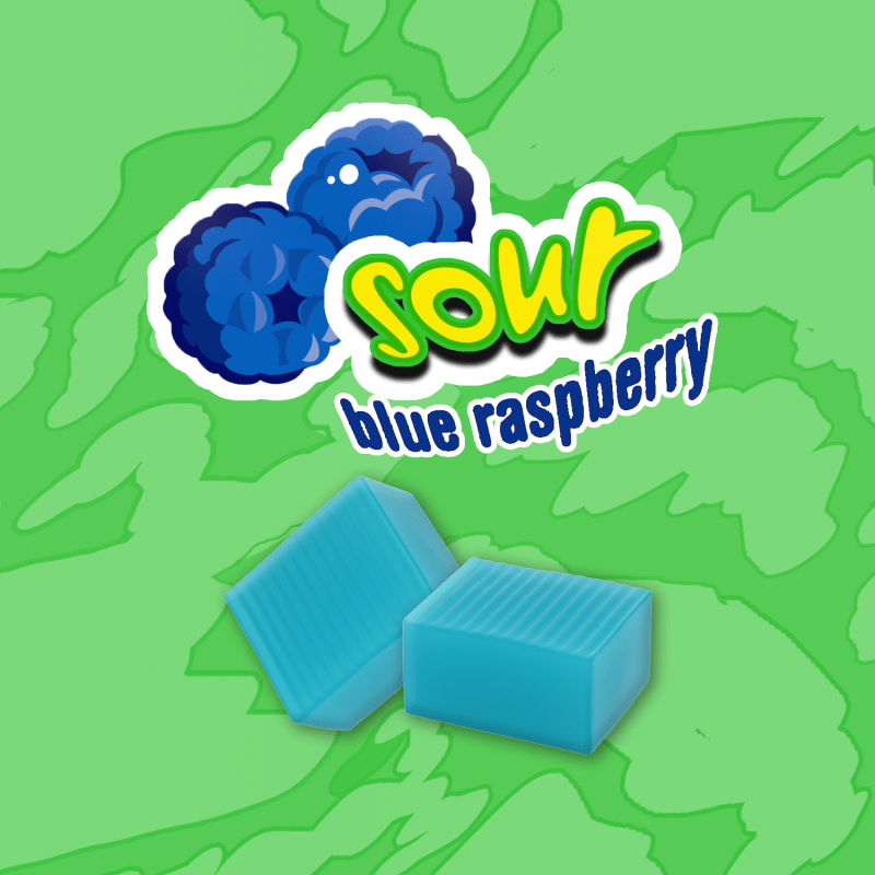 HUBBA BUBBA Max Sour Blue Raspberry Bubble Gum, 5 Piece Pack | HUBBA BUBBA